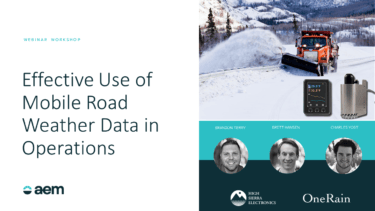 Road Weather Information Systems (RWIS) - Monitoring & Alerts - AEM